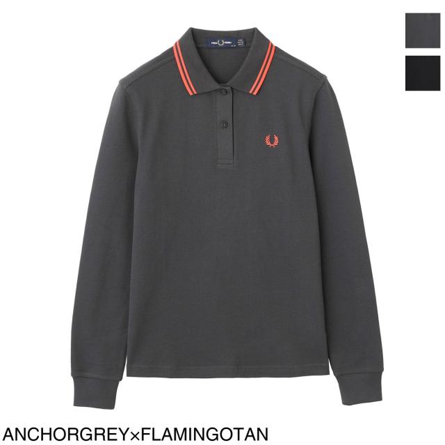 [あす着] フレッドペリー FRED PERRY 長袖ポロシャツ レディース TWIN TIPPED LS FP SHIRT G3636