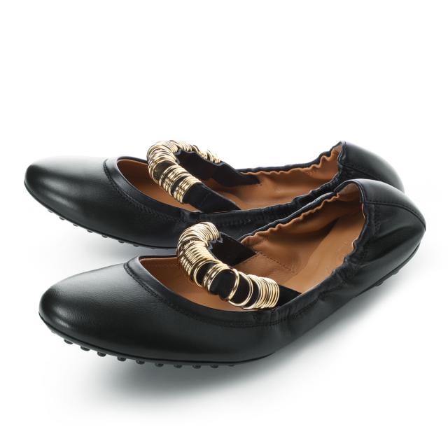 [あす着] トッズ TODS バレエシューズ メリージェーン レディース BALLERINA DEE FASCIA ANELLI ギャザー パンプス