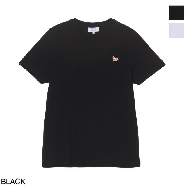 [あす着] メゾンキツネ MAISON KITSUNE クルーネックTシャツ レディース BABY FOX PATCH REGULAR TEE SHIRT ベイビー フォックス