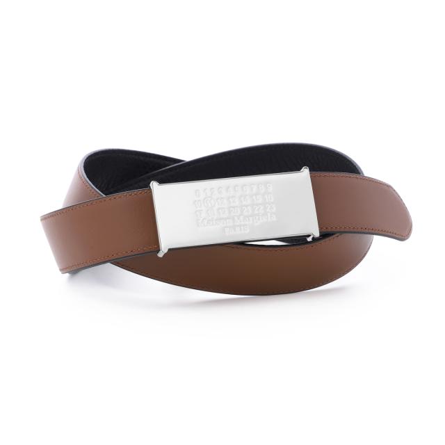 [あす着] メゾンマルジェラ Maison Margiela リバーシブル ベルト BELT 30 MM REVERSIBLE レザー カレンダーロゴバックル