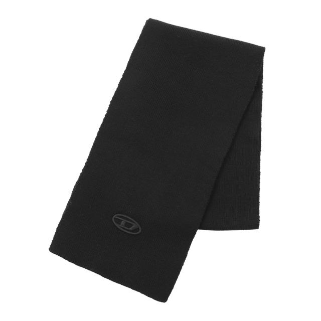 [あす着] ディーゼル DIESEL マフラー KIDS キッズ ガールズ ボーイズ メンズ レディース RKCODERSCARF Dロゴ刺繍 リブ