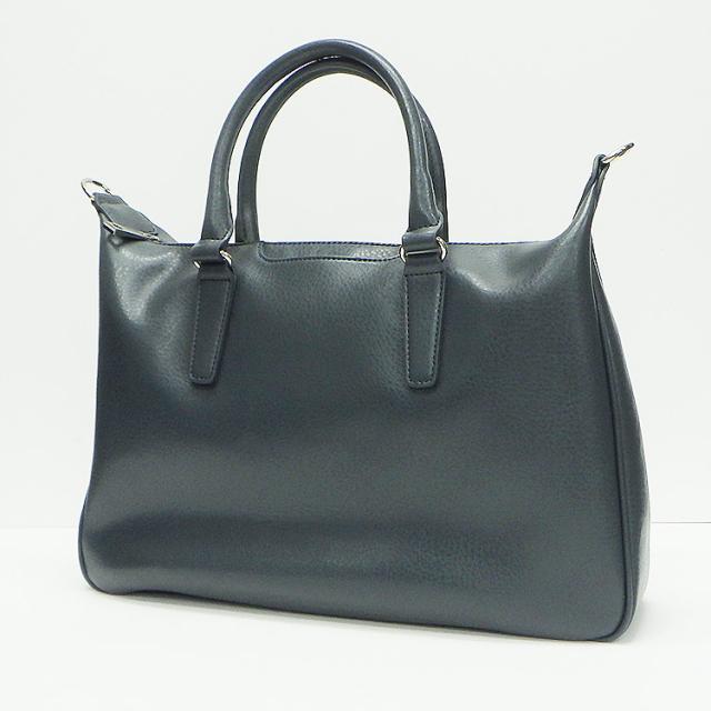 本革　レザー　ビジネスバッグ　ファスナー式　グレー　KZBG2-GL