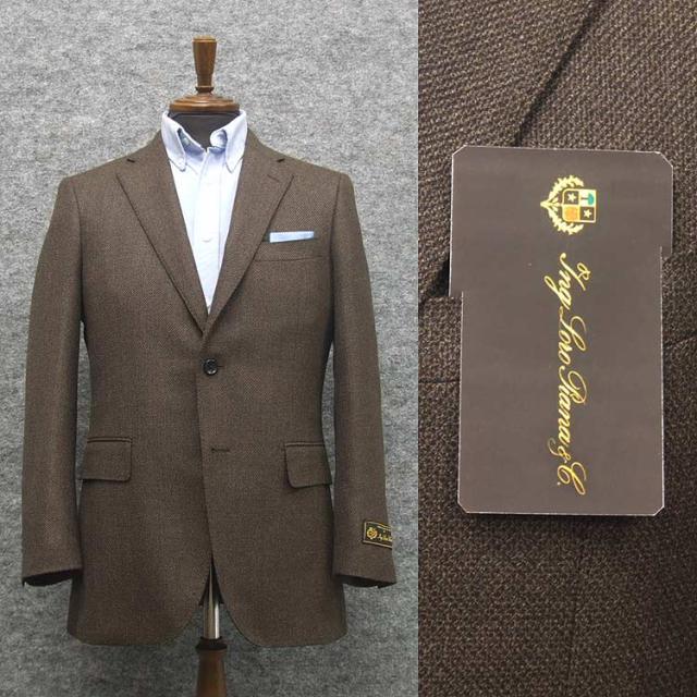 秋冬物ジャケット　[ロロピアーナ] 　ベーシック2釦　茶系/杢　[A体][BB体]　メンズ　ブランドジャケット　LOJ13