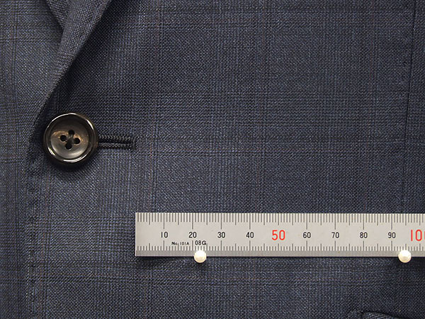 秋冬物 [ロロピアーナ] Super130s生地使用 スタイリッシュ2釦スーツ 藍