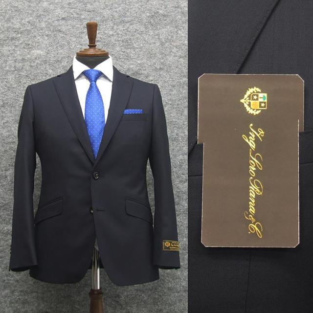 春夏物 濃紺/無地 [ロロピアーナ] ZELANDER使用 [YA体][A体] ネイビー スタイリッシュスーツ LOS85