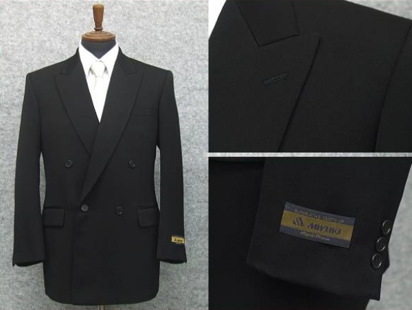 ☆訳あり/廃番処分/ミユキ[miyuki]フォーマル/礼服★ダブル４釦×１[A体][AB体][BB体]☆MK21　通年