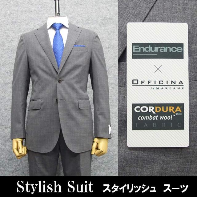 夏物 グレー/無地 スタイリッシュスーツ ウオッシャブル メンズ シングルスーツ RG-set150C