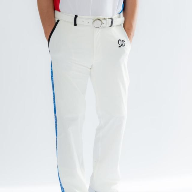 SSparkler（スパークラー） ゴルフパンツ メンズ◆白×青◆　UVケア　ゴルフウェア　送料無料　SPKG-P01-blu