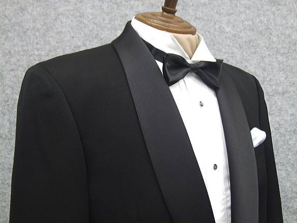 メンズ 礼装◆タキシード◆超黒◆ショールカラー◆ブラック [Y体][A体][AB体][BB体]　結婚式 パーティー フォーマル TUX1