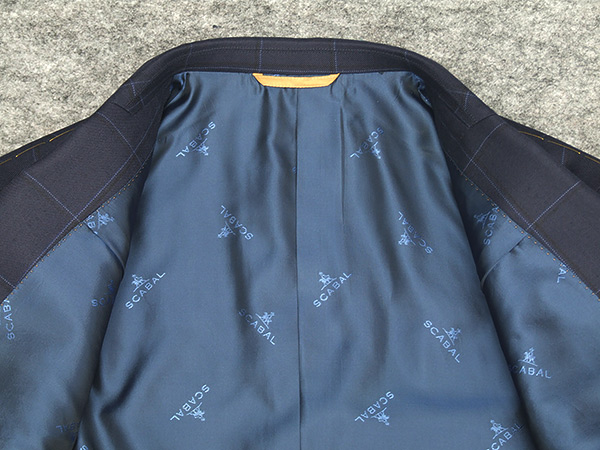 秋冬物 [Scabal] スキャバル オーダー生地使用 ベーシック2釦シングル