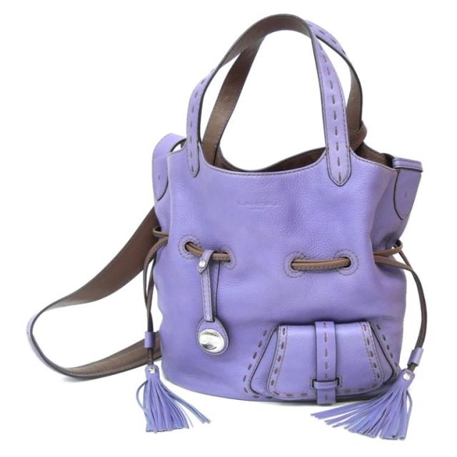 ﾗﾝｾﾙ LANCEL ｼｮﾙﾀﾞｰﾊﾞｯｸﾞ 2WAY ﾗﾍﾞﾝﾀﾞｰ×ﾌﾞﾗｳﾝ 【中古】(43250)