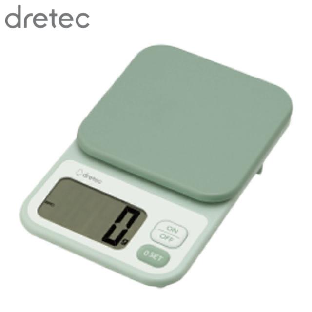 dretec デジタルスケール エクレ 2kg/1g グリーン KS-739GN | デジタルスケール 計量器 測り 計り 量り デジタル 家庭 オフィス 薄型 オートパワーオフ機能 シンプル ...