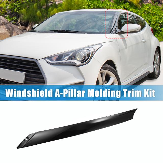 uxcell 車のフロントガラスピラートリム 左と右 Hyundaiに対応 Velosterに対応 2012-2017 861702V000 ...