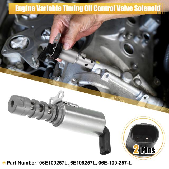 X AUTOHAUX 可変バルブタイミングソレノイドVVT 06E109257L Audiに対応 A4 B8 3.2L V6に対応 2009 ...