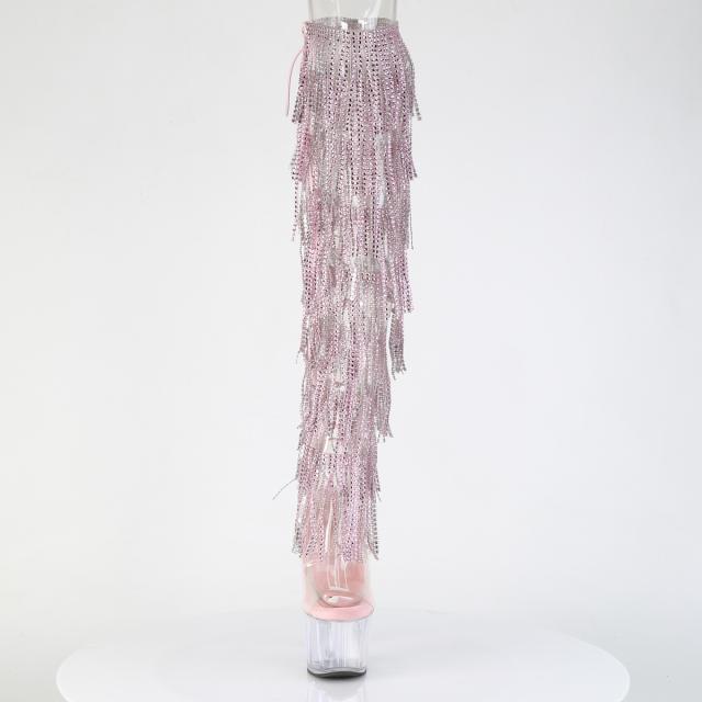 Pleaser(プリーザー) ADORE-3019C-RSF ラインストーンフリンジ