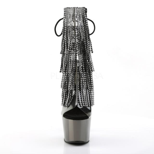 Pleaser ADORE-1017RSF オープントゥ／ヒール ラインストーンフリンジ