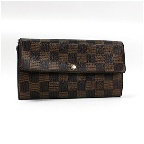 ルイ ヴィトン ダミエ ポルトフォイユ サラ 2つ折り長財布 M61726 中古 Bランク LOUIS VUITTON ｜