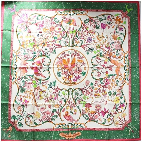 エルメス シルク スカーフ カレ90  『PIERRES d'ORIENTetd' OCCIDENT』 東洋と西洋の鉱石