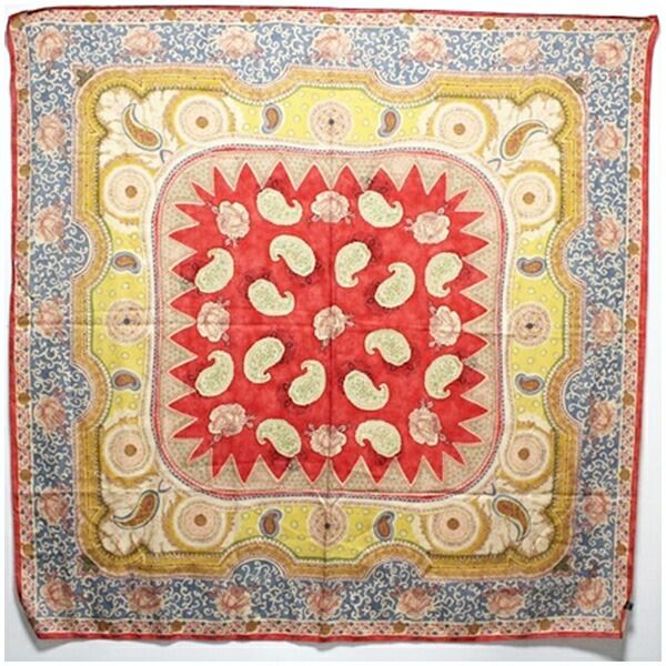 エトロ ウール シルク 大判 ストール マルチカラー ペイズリー柄 中古 ABランク ETRO | レディース 女性用