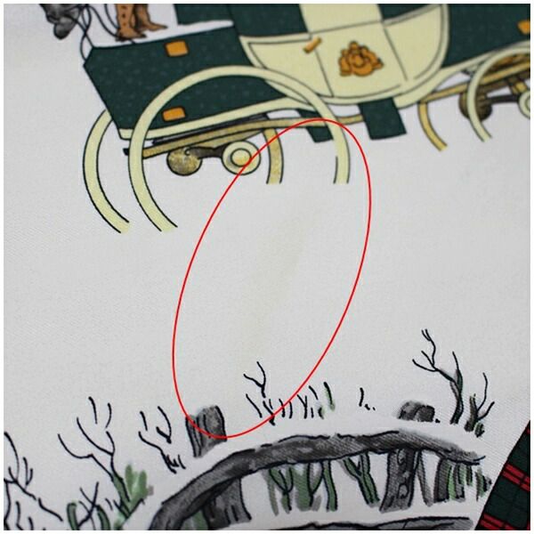 エルメス シルク スカーフ カレ90 L'HIVER EN POSTE 冬の郵便馬車 中古