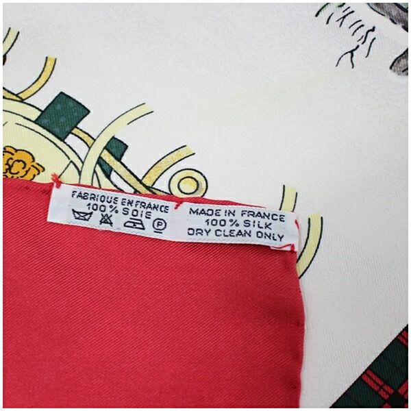 エルメス シルク スカーフ カレ90 L'HIVER EN POSTE 冬の郵便馬車 中古