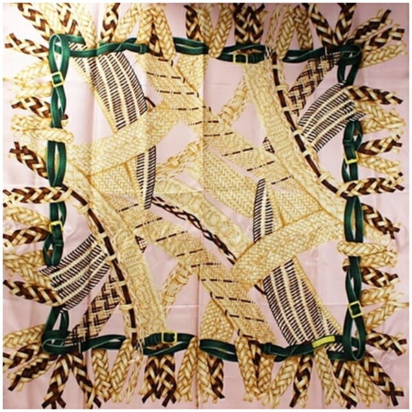 ★ グッチ シルク スカーフ リボン柄 ピンク 中古 ABランク GUCCI | レディース 女性用