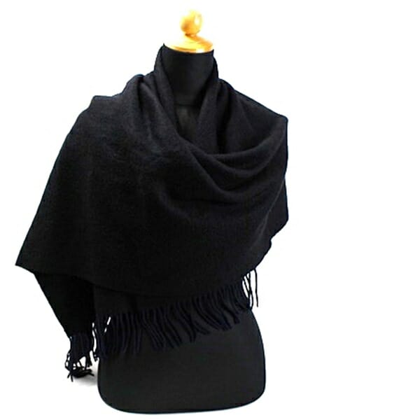 アンテプリマ 大判マフラー リバーシブル ブラック ネイビー 190×49センチ 中古 Aランク ANTEPRIMA |