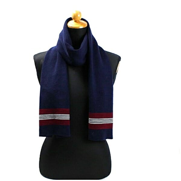 バリー ニット マフラー ネイビー 146×31センチ 中古 Aランク BALLY | レディースメンズ 女性 男性