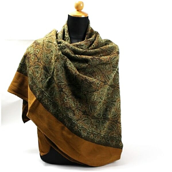 クリスチャンディオール ひざ掛け ライトブラウン×カーキ  130×130センチ 中古 ABランク Christian