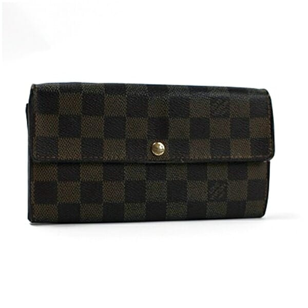 ★ ルイヴィトン ダミエ ポルトフォイユ サラ 二つ折り長財布 N61724 中古 Bランク LOUIS VUITTON