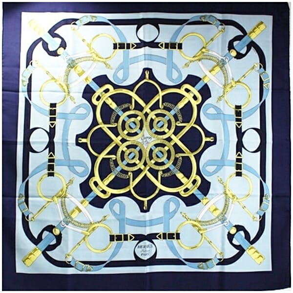 エルメス スカーフ Eperon D’or エプロンドール 中古 ABランク HERMES ｜レディース 女性