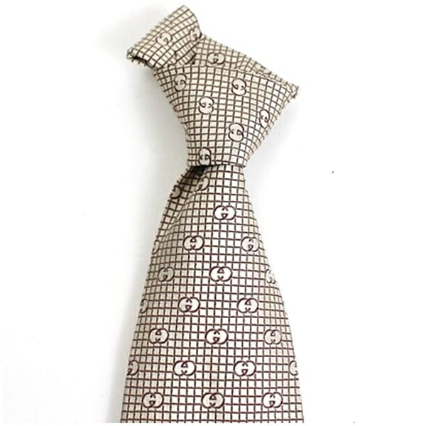 グッチ シルク ネクタイ GG柄 中古 Aランク GUCCI メンズ ビジネス 美