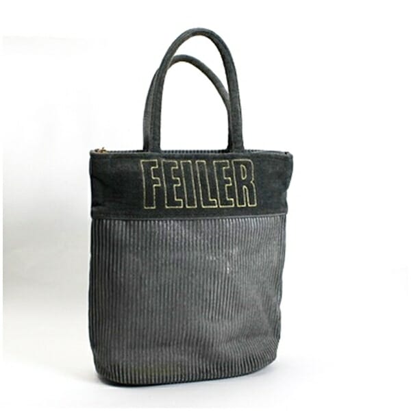 フェイラー トートバッグ グレー ロゴ中古 ABランク FEILER レディース 女性 肩掛け 軽量