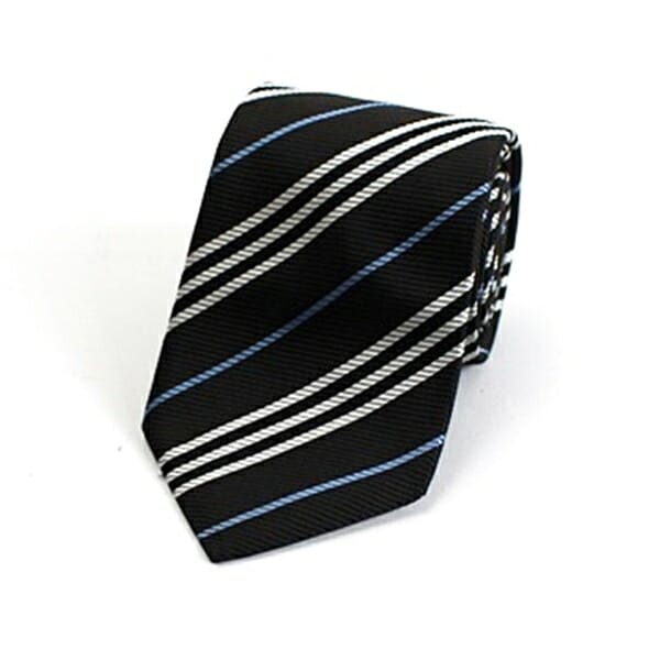 バーバリーブラックレーベル シルク ネクタイ ストライプ 中古 Aランク BURBERRY BLACK LABEL メンズ