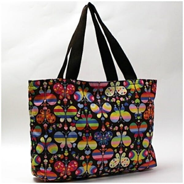 レスポートサック リバーシブル ナイロン トートバッグ 肩掛け ブラウン 薄ピンク 中古 ABランク Leesportsac