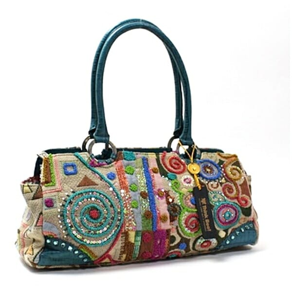 シンクビー トートバッグ 肩掛け ベージュ ビスコース アクリル レザー 中古 Aランク Think Bee レディース