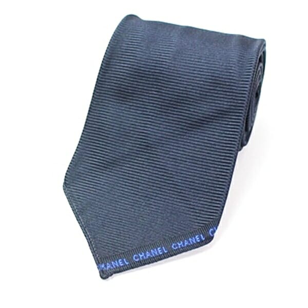 シャネル シルク ネクタイ チェーン付き 中古 Aランク CHANEL メンズ ビジネス