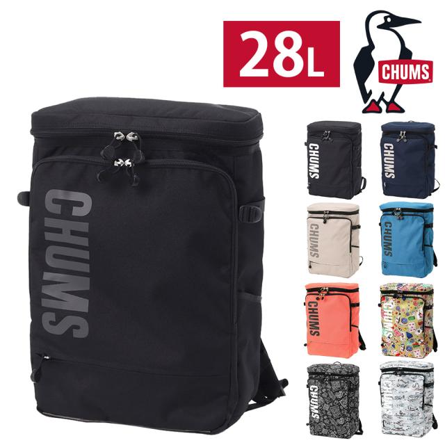 チャムス バッグ リュック デイパック バックパック 大きめ CHUMS リサイクル トップオープンスクエアデイパック 28L B4 A4 CH60-3919 メンズ レディース キッズ ポイント10倍 送料無料 男女兼用 プレゼント ラッピング無料 通勤 【正規代理店】