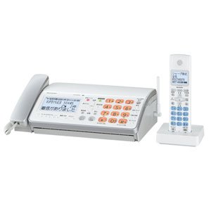 シャープ デジタルコードレスFAX 子機1台付き ホワイト系 UX-D33CL-W(中古品)