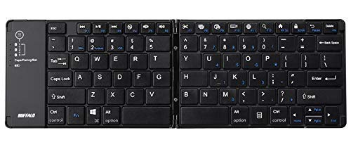 バッファロー Bluetooth 3.0対応 モバイルワイヤレスキーボード 折りたたみタイプ BSKBB70(中古品)