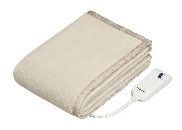 パナソニック 電気しき毛布 シングル 160×85cm 丸洗い可 室温センサー付 ベージュ DB-UM4LS(中古品)
