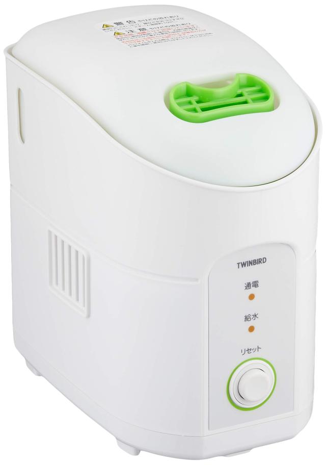 ツインバード SK-4976W ミントアロマオイル付パーソナル加湿器 卓上 加熱式 タンク容量1.2L コン(中古品)