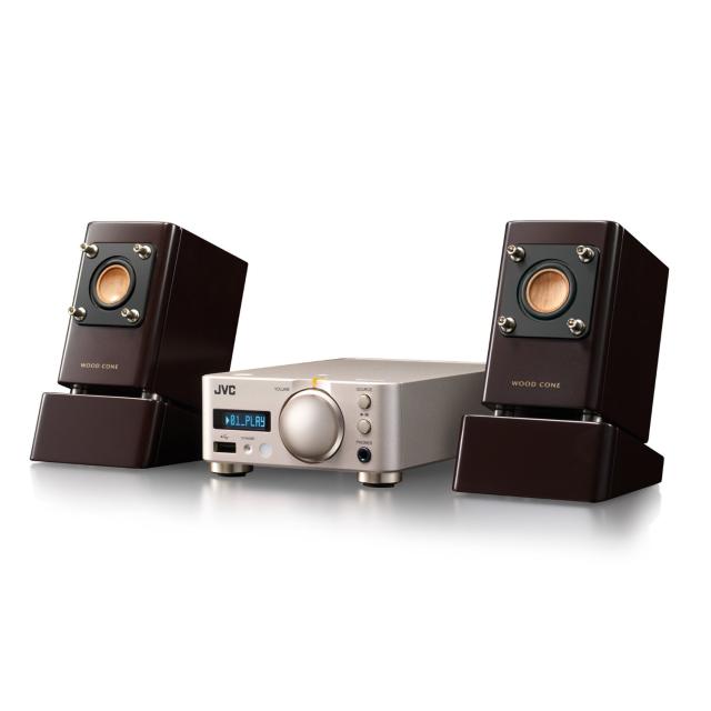 JVC ウッドコーンシリーズ EX-NW1 コンパクトコンポ Bluetooth/NFC/USB/ハ (中古品)