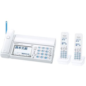 KX-PZ710DW-W (ホワイト) おたっくす デジタルコ-ドレス普通紙ファクス 子機2台(中古品)
