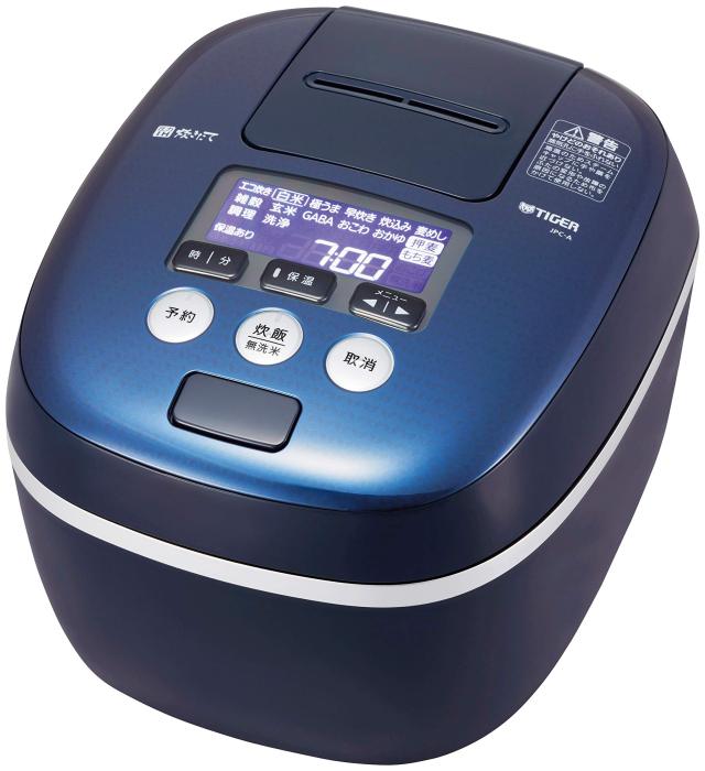 タイガー魔法瓶(TIGER)炊飯器 5.5合 圧力IH 土鍋コーティング 極うま機能付き 炊きたて ブルーブ(中古品)