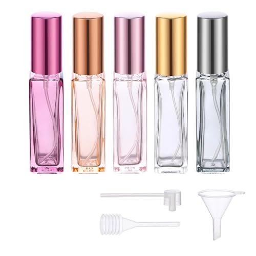 香水 アトマイザー 10ml 5個入り ミニ香水ボトル ガラス製 スプレーボトル 詰め替えボトル 香水噴霧器 (5色セット)の通販はau PAY マーケット - nogistic | au ...