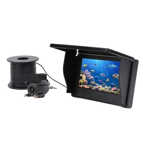 釣りカメラ 4.3インチ ポータブル 魚探カメラ 220°広角ビュー 30mケーブル 1080P 水中 2000cdの明るさ アイスレイクシーボートカヤックフィッシング用5MPセンサー