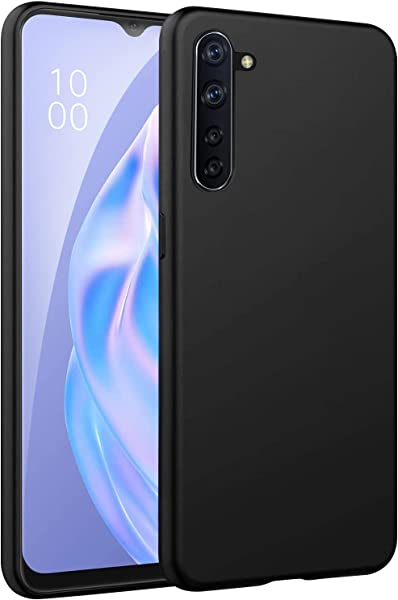 【送料無料】 OPPO Reno3 A ケース マット ブラック 衝撃吸収 ソフトカバー 軽量 TPU エアクッション すり傷防止 レンズ保護 ...