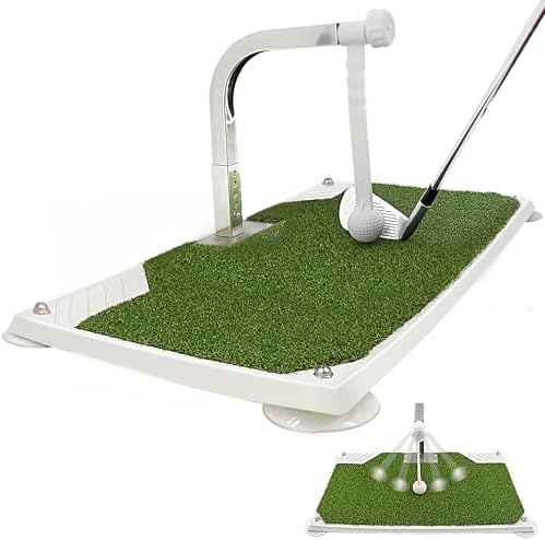ゴルフ スイング トレーナー ゴルフ練習 高さ 5段階調節 家庭用 ゴルフクラブ 練習 シミュレーター ポータブル ゴルフスイング 練習マット