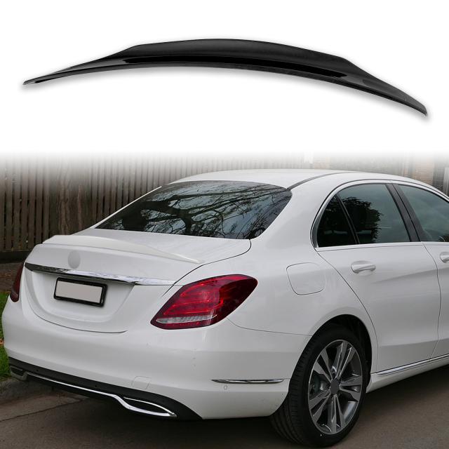 純正色塗装 ABS製 トランクスポイラー メルセデスベンツ用 Cクラス W205 PSMスタイル セダン用 ポン付け カラーコード：197の ...